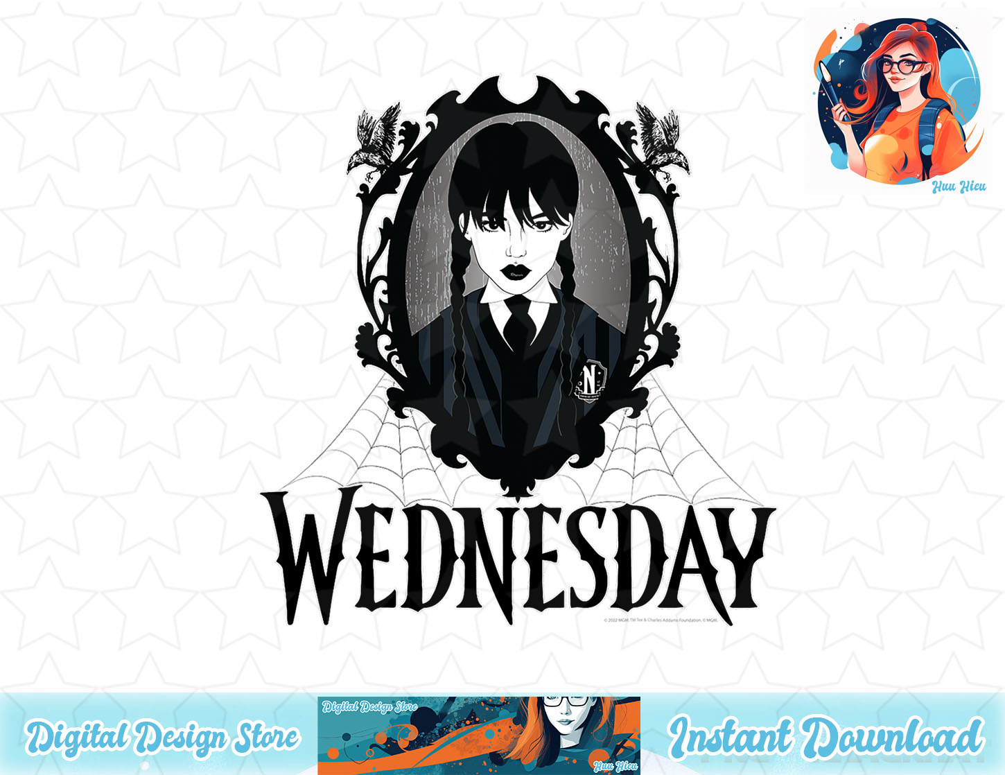 Wednesday Series Wednesday Web Frame T-Shirt copy PNG Sublim - Inspire ...