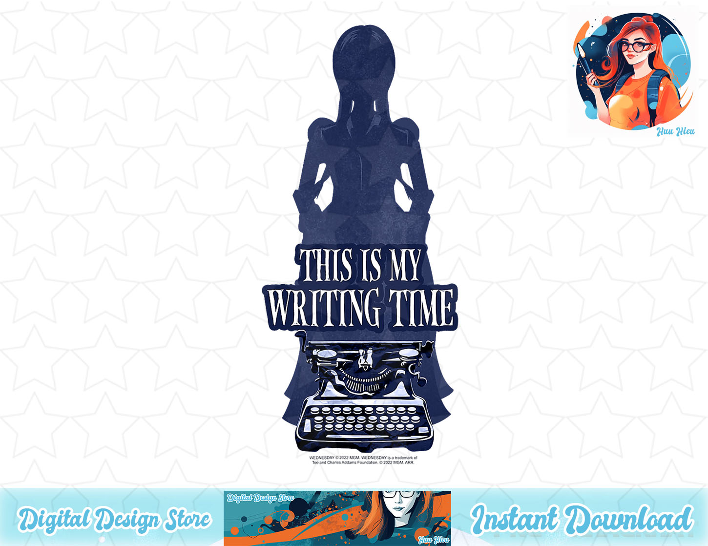 Wednesday This Is My Writing Time Typewriter Poster T-Shirt | Inspire ...
