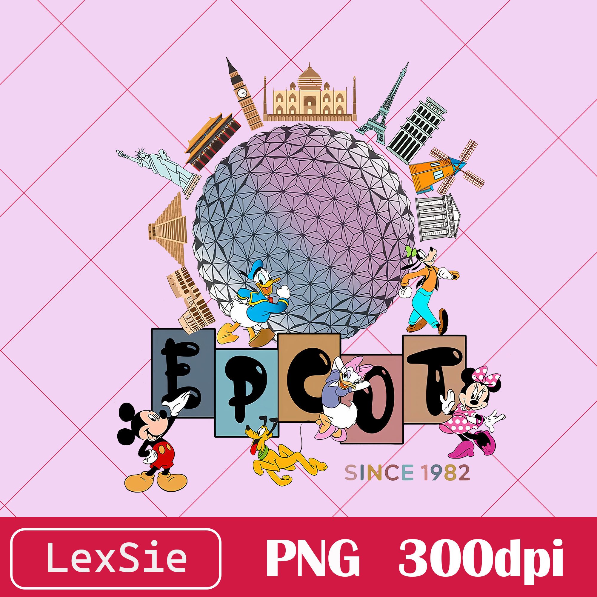 Retro Disney Epcot Tour 2023 PNG, Epcot Disney World, Disney | Inspire ...