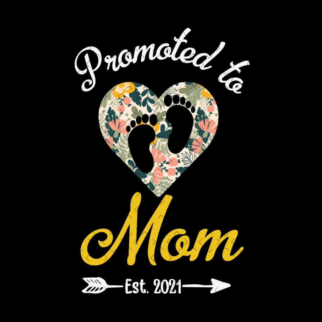 Promoted To Mom Est 2021 Svg, Mothers Day Svg, Future Mom Sv | Inspire ...