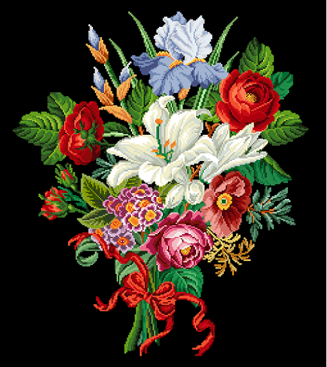 A032 Bouquet with red ribbon | Inspire Uplift