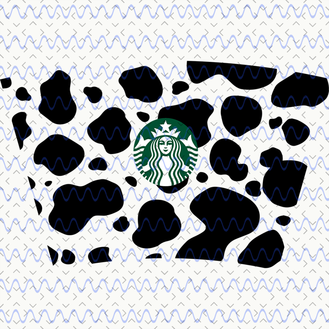 Full Wrap Cow Print Pattern Pre-sized SVG Ready Cricut Starb | Inspire ...