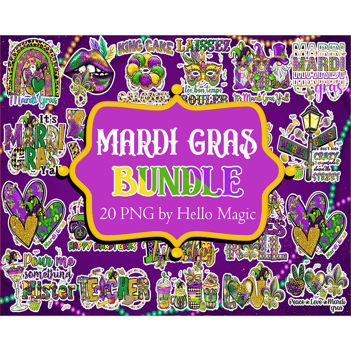 20 Mardi Gras Bundle Png, Mardi Gras Carnival Png, Mardi Gra - Inspire ...