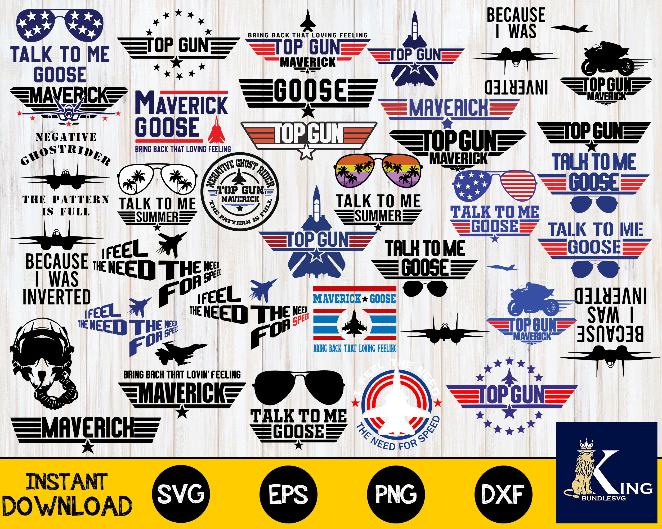 500 file top gun bundle svg, top gun svg | Inspire Uplift