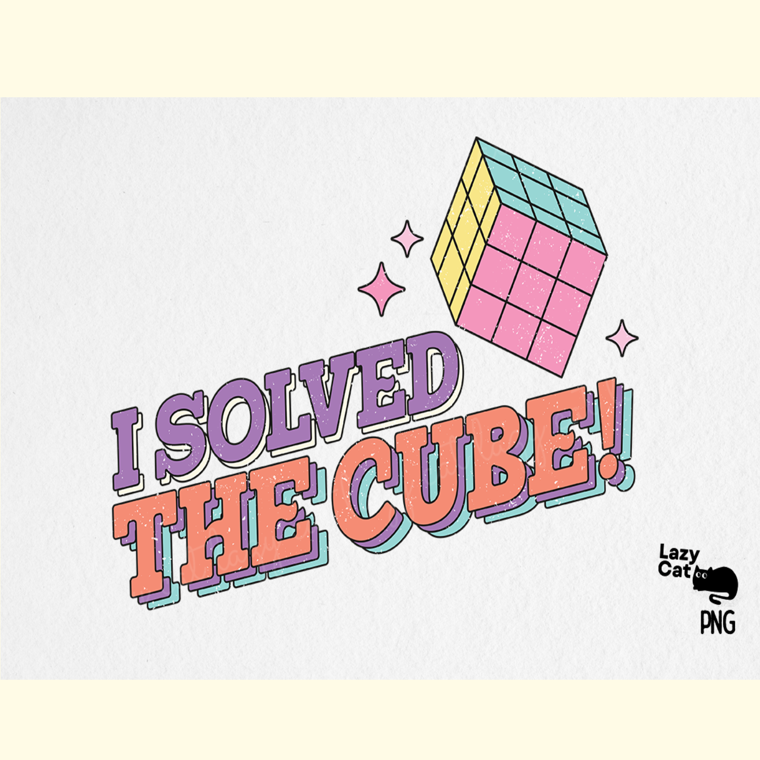 90s Retro Cube PNG Sublimation - Inspire Uplift