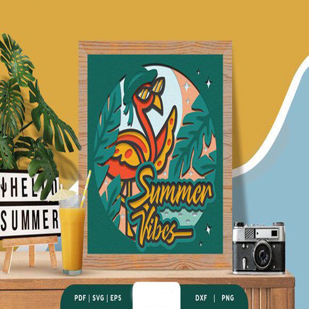 Flamingo In The Summer 3D Shadow Box Shadow Box Template Pa Inspire Flamingo In The Summer 3D Shadow Box Shadow Box Template Pa Inspire