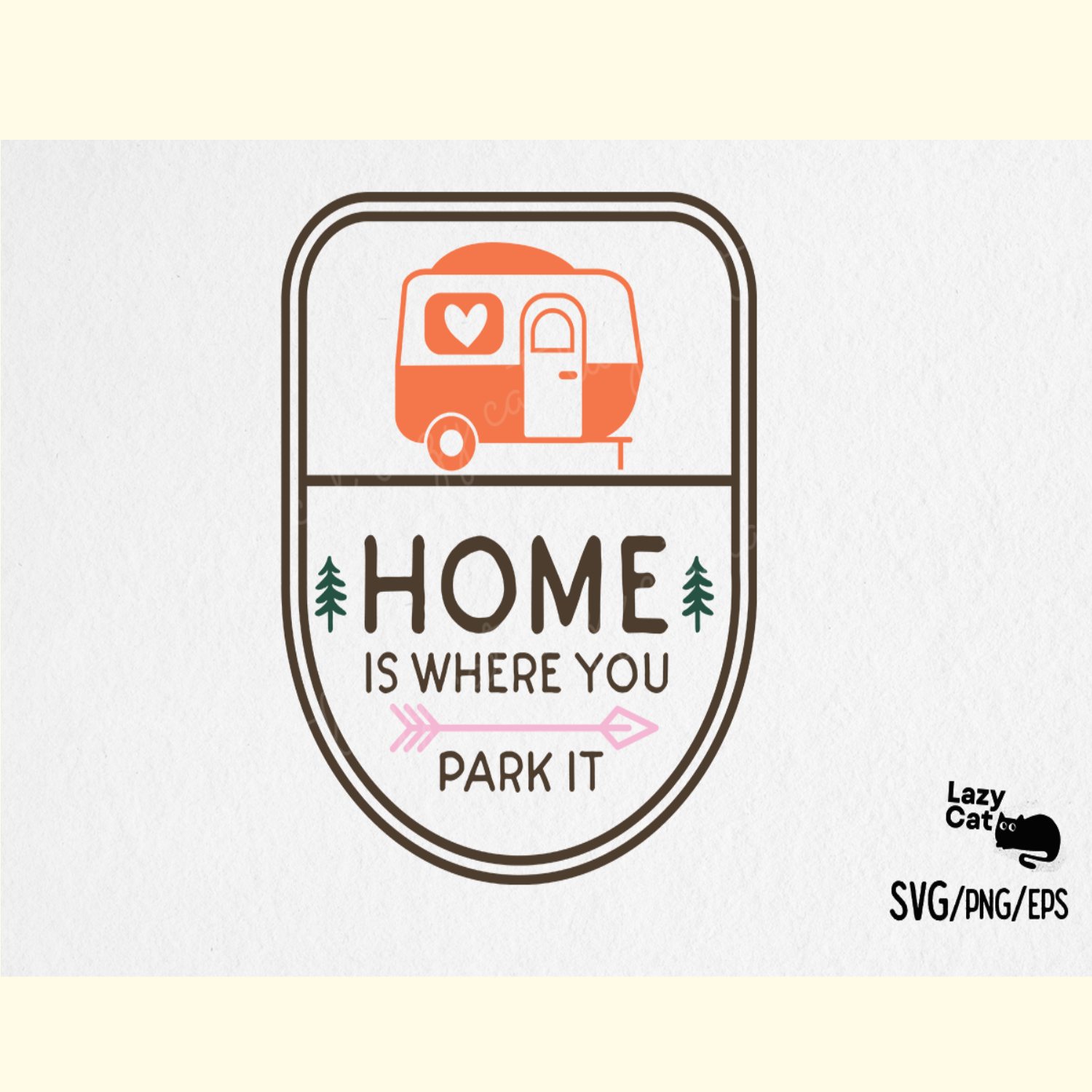 Camping Vintage Trailer Quote SVG Design | Inspire Uplift