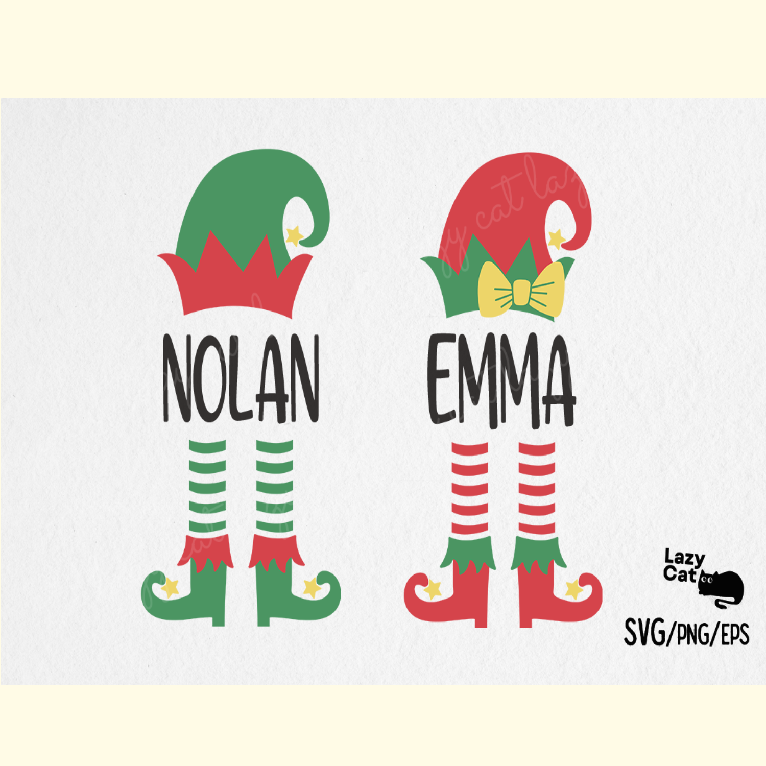 Christmas Elf Monogram SVG | Inspire Uplift