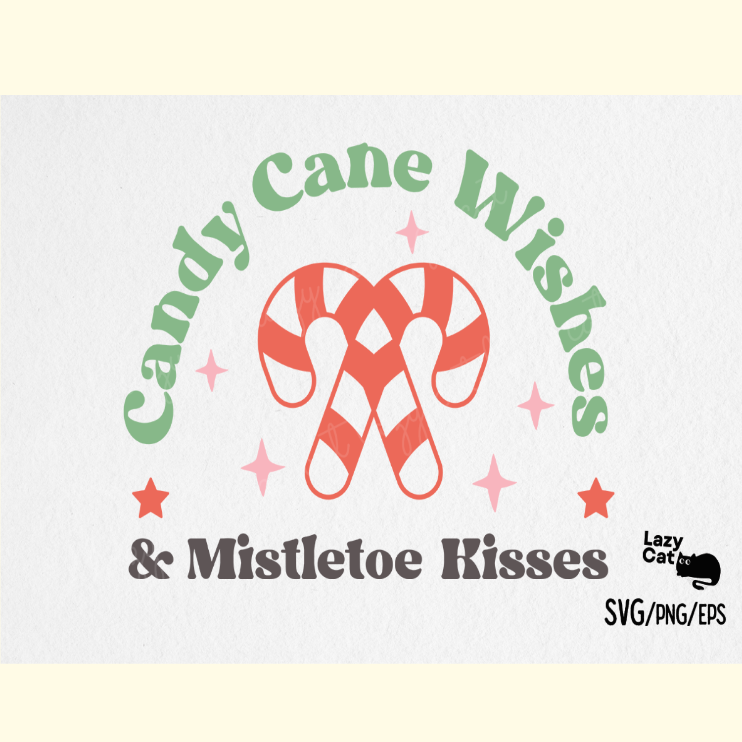 Cute Christmas Sayings SVG Candy Cane | Inspire Uplift
