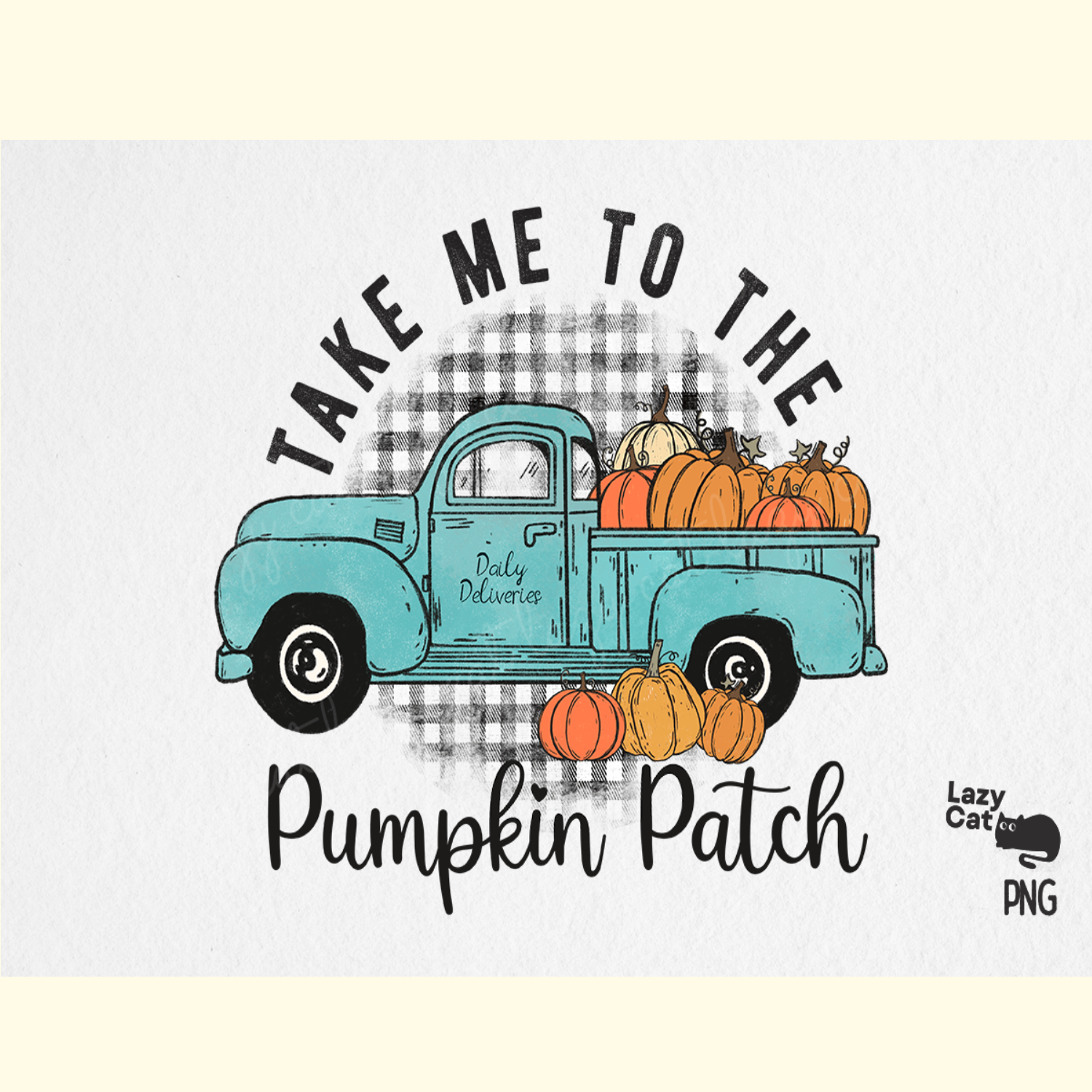 Fall Pumpkin Truck PNG Sublimation | Inspire Uplift