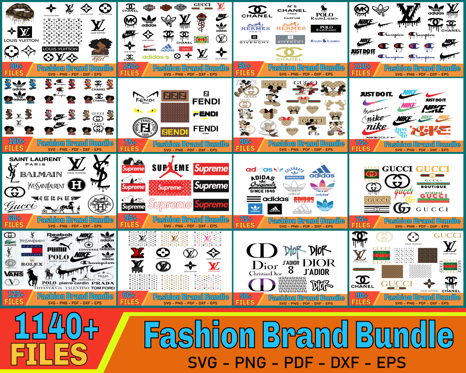 Fashion Logo Svg, Brand Logo Svg, Famous Brand Svg,Mickey Mo | Inspire ...