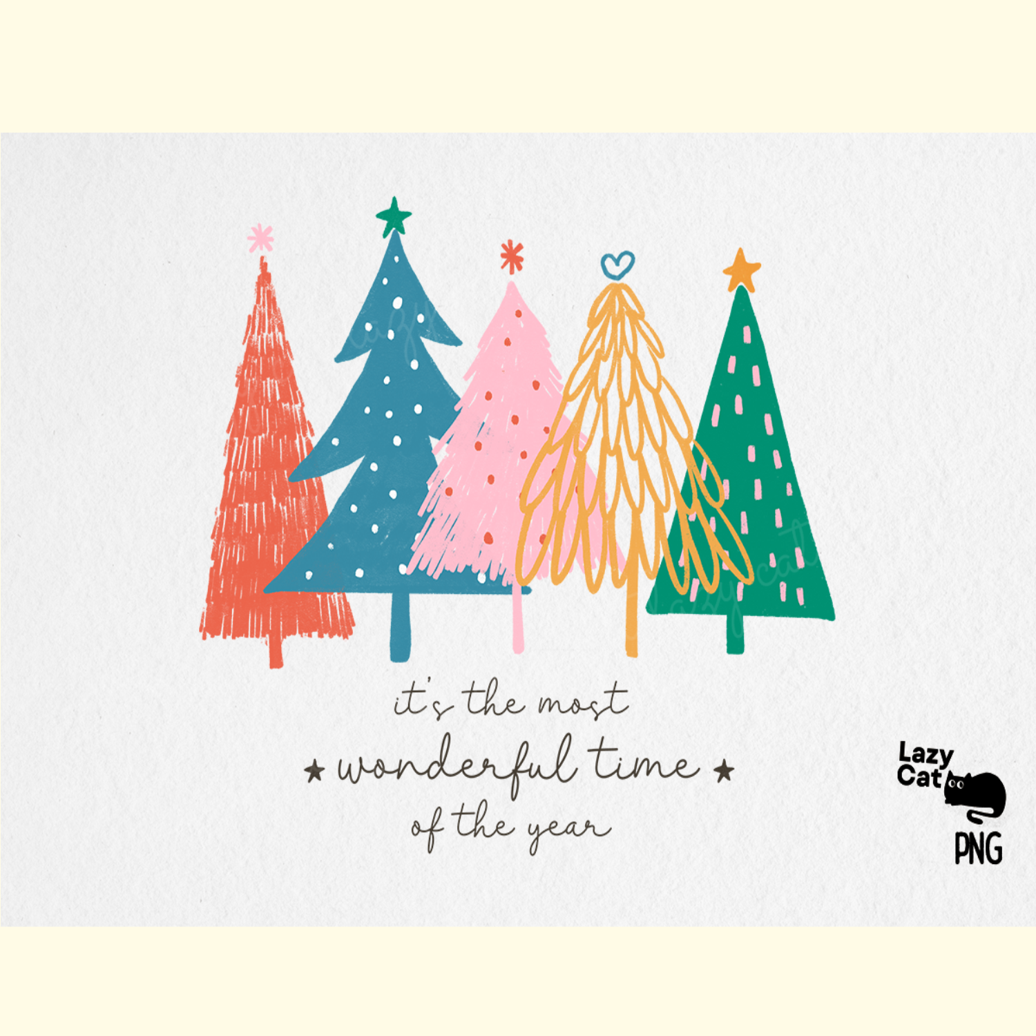 Hand Drawn Christmas Tree PNG | Inspire Uplift