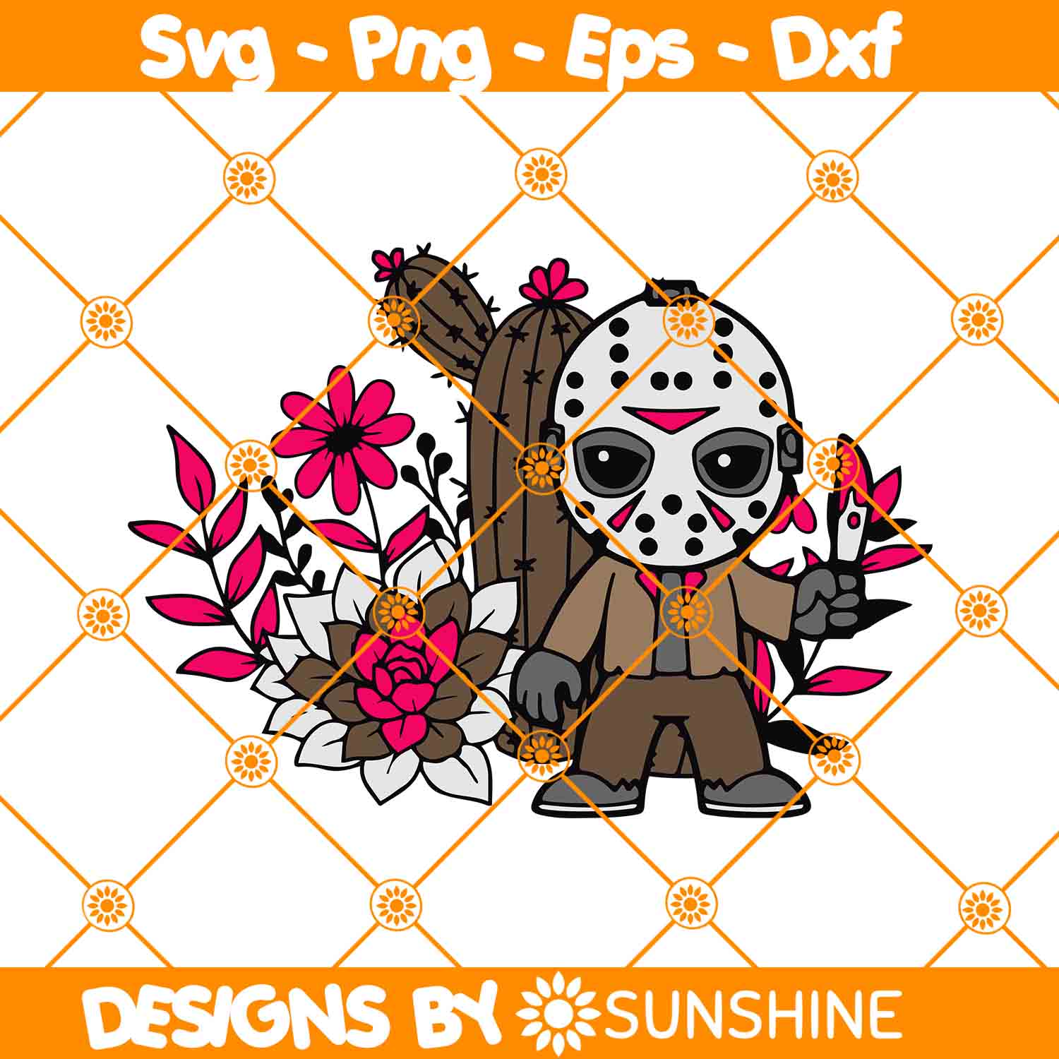 Jason Vorhees Cactus Svg, Jason Vorhees Svg, Horror Ghost ma | Inspire ...