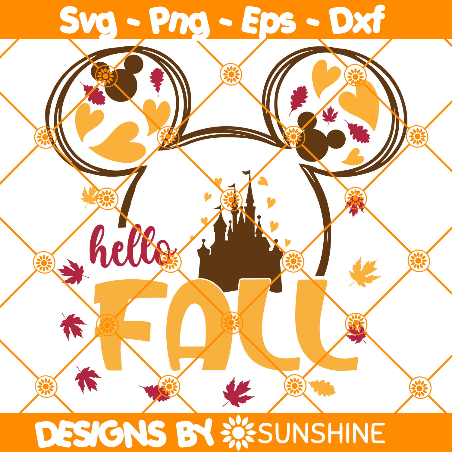 Mouse Fall Pumpkin SVG, Hello fall yall Svg, Mouse castle Sv - Inspire ...