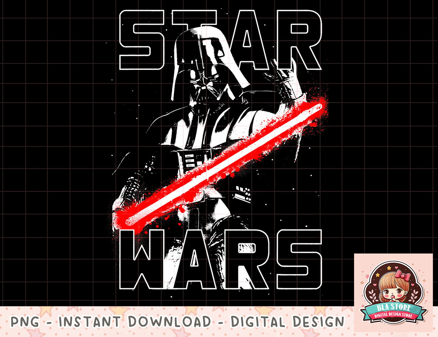 Star Wars Darth Vader Lightsaber Taunting Graphic png | Inspire Uplift