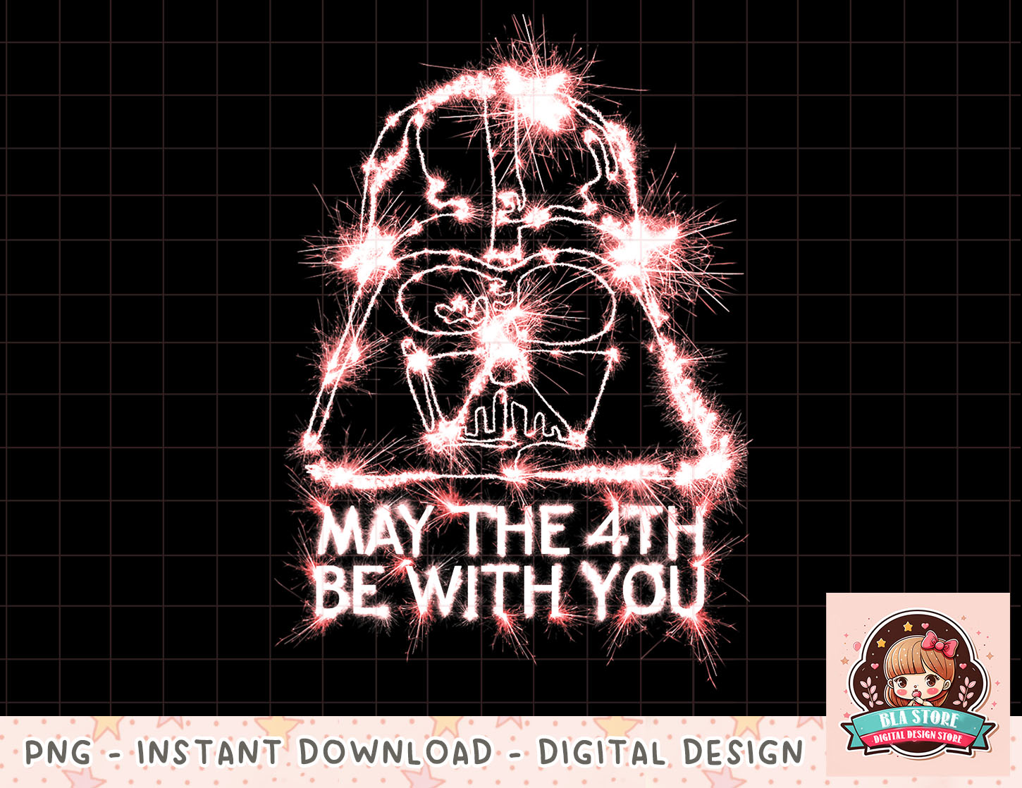 Star Wars Darth Vader May The 4th Be With You Sparkler png - Inspire Uplift