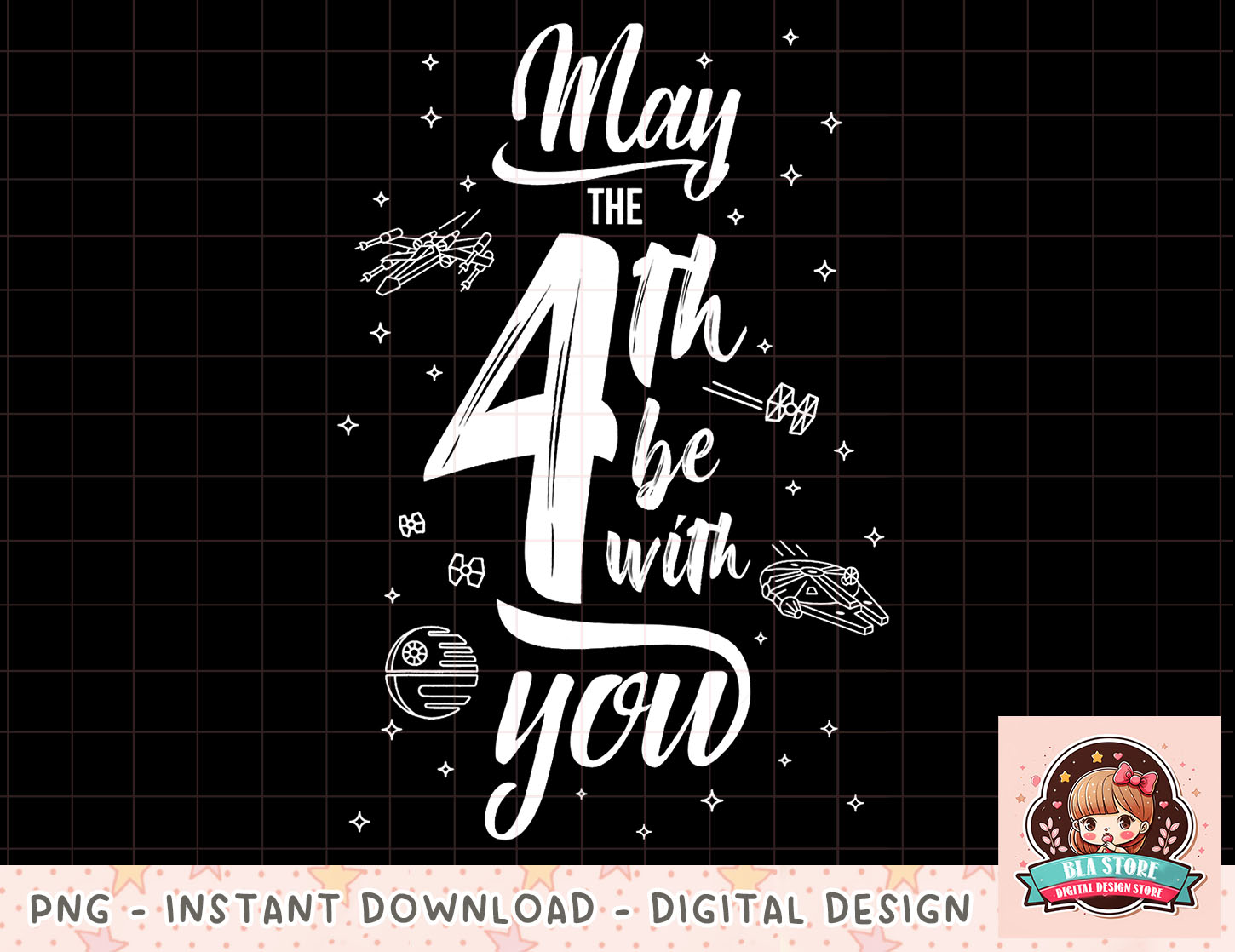 Star Wars May The 4th Be With You Space Text png - Inspire Uplift