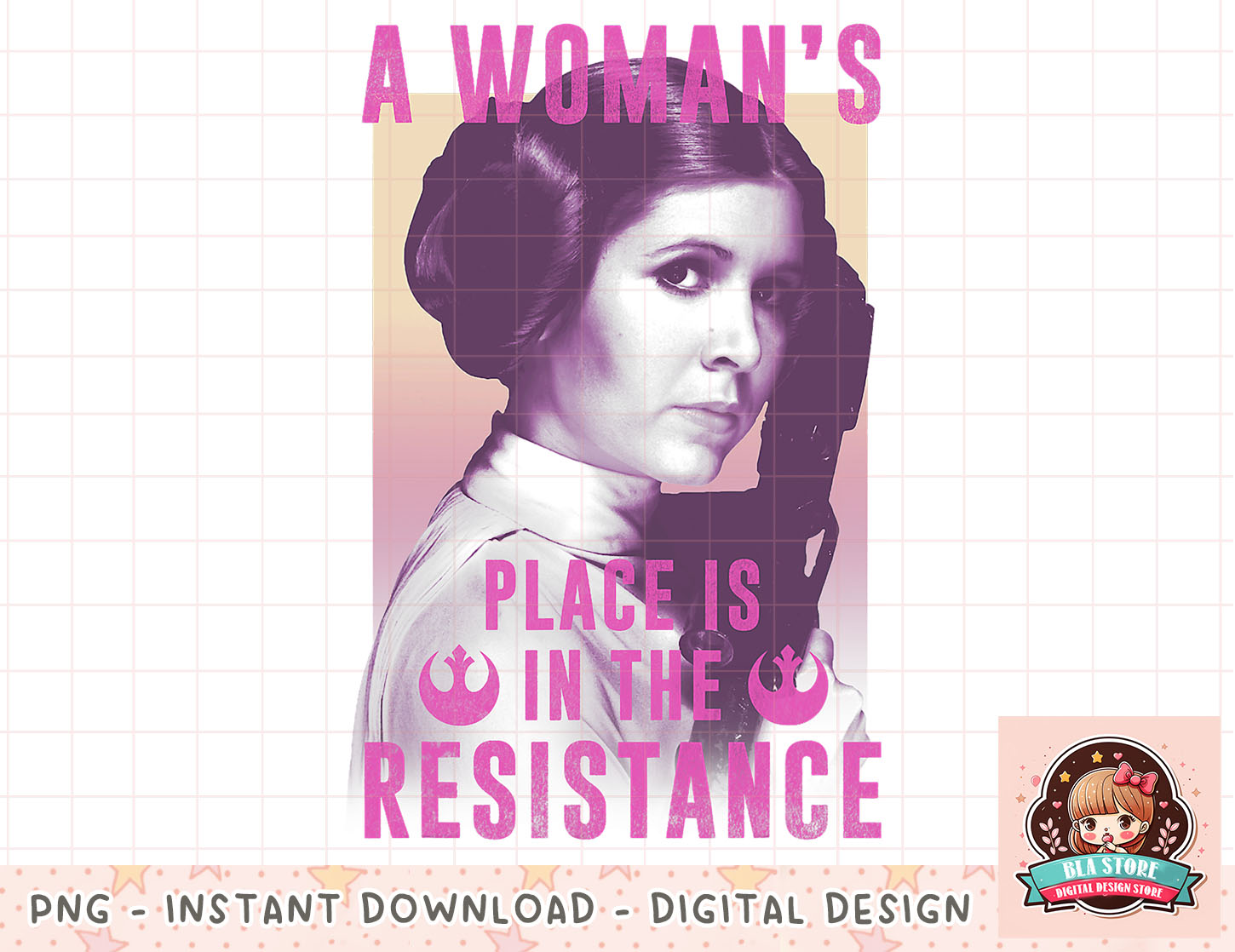 Star Wars Princess Leia Resistance png | Inspire Uplift