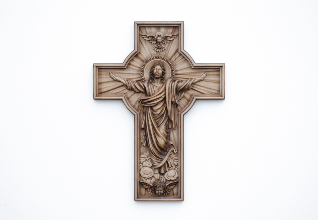 Crucifixion of Jesus wood carving | Inspire Uplift