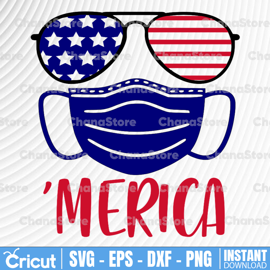 4th Of July 2021 With Mask,USA Sunglasses ,Patriotic America | Inspire ...