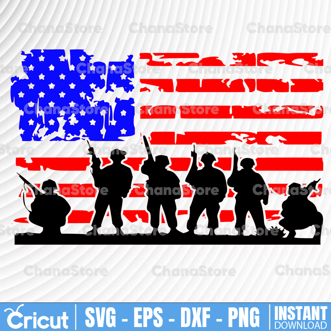 America Flag SVG, Independence Day SVG, Veteran svg, fourth | Inspire ...