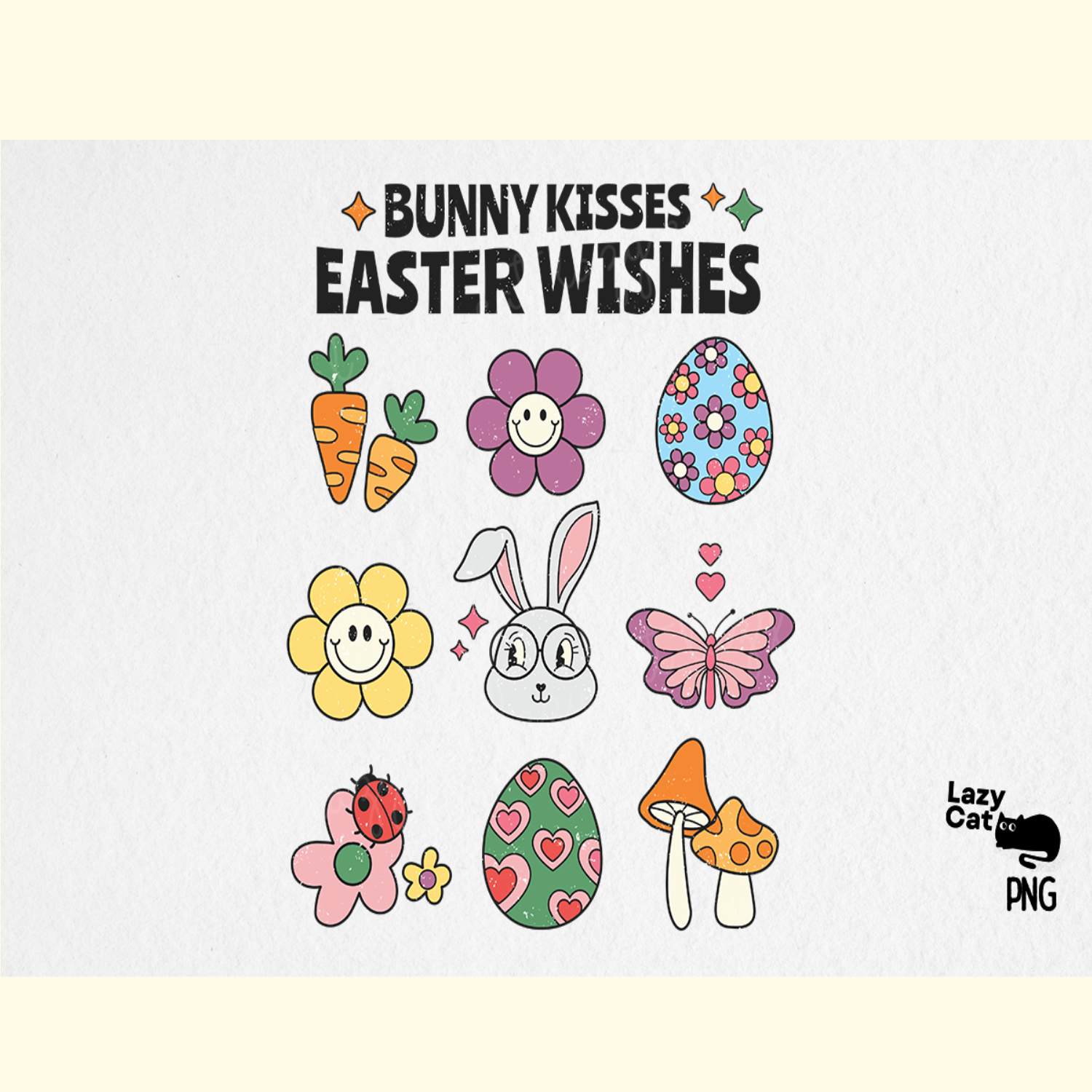 Retro Easter Bunny PNG Sublimation | Inspire Uplift
