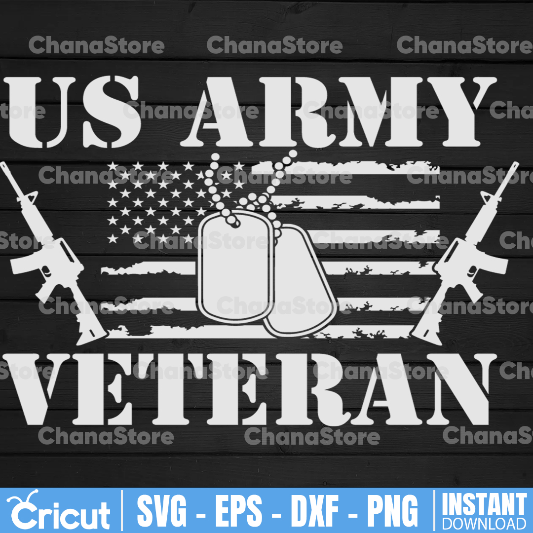 US Army Veteran svg, Cricut, eps, png, dxf, ai, silhouette C | Inspire ...