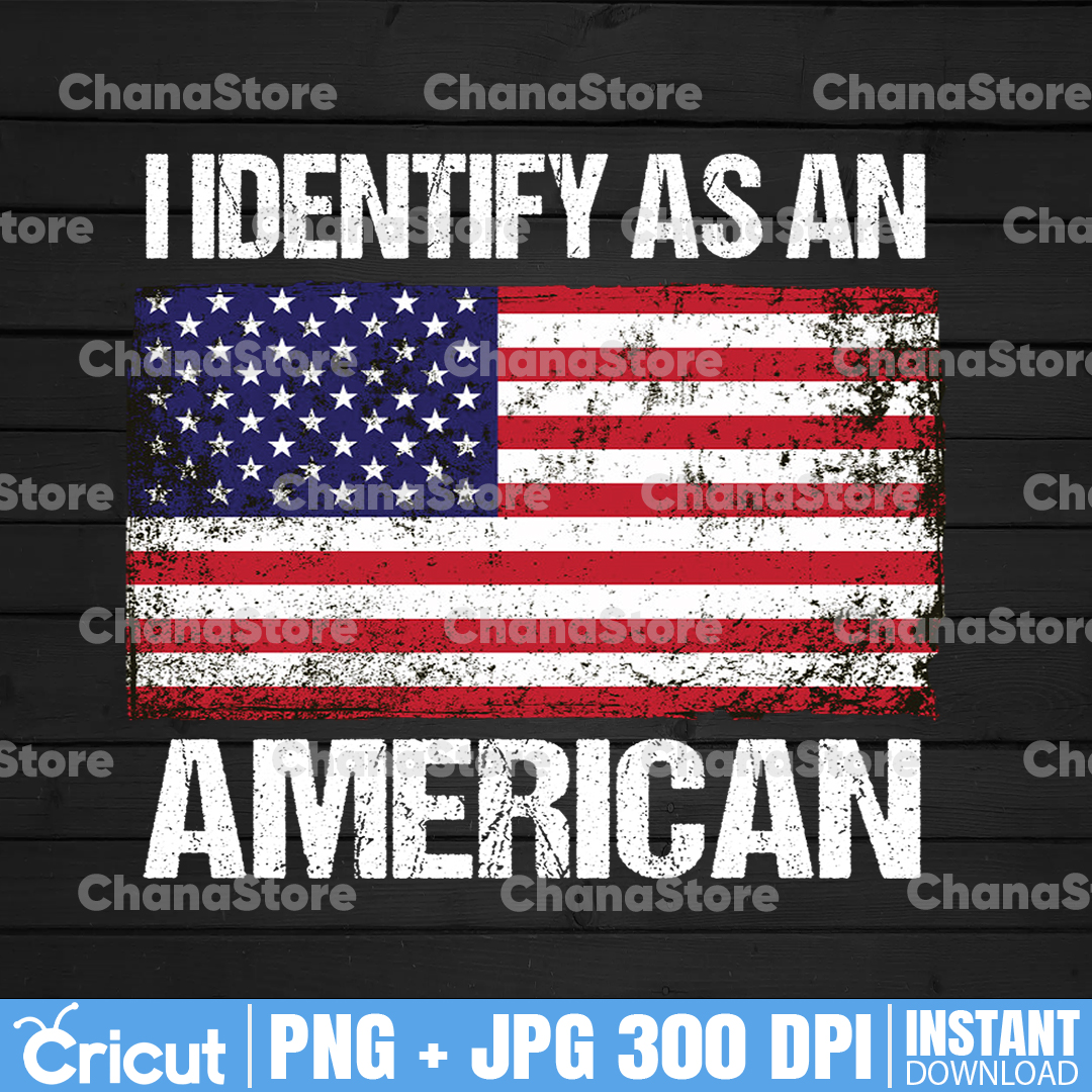 I Identify As An American png , 4th of July PNG American Fla | Inspire ...