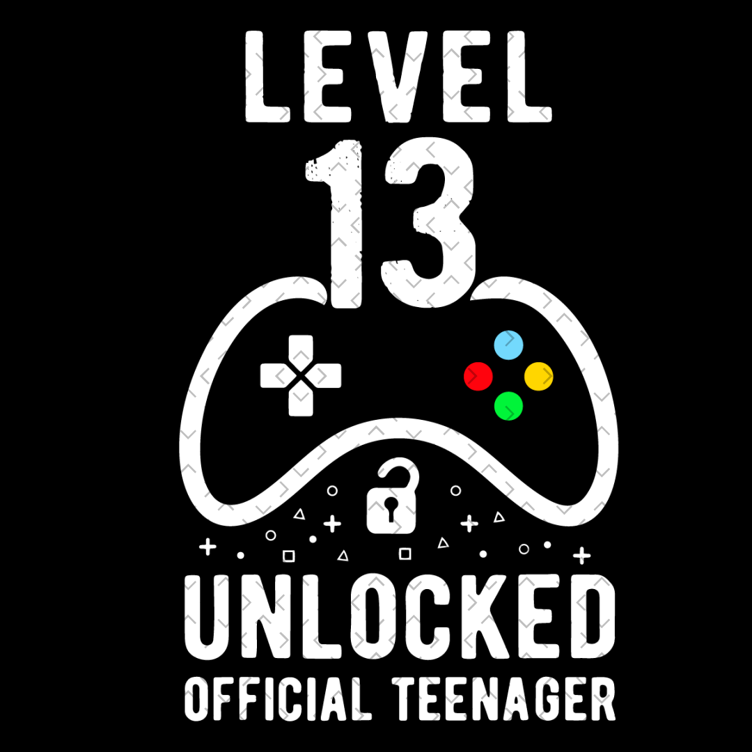 Level 13 Unlocked Official Teenager Svg, Birthday Svg, 13th - Inspire ...