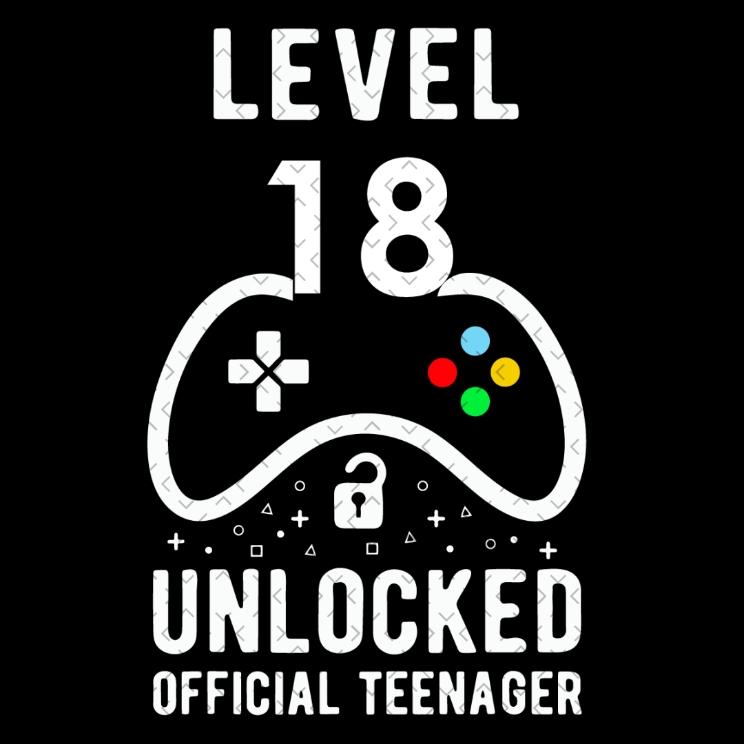 Level 18 Unlocked Official Teenager Svg, Birthday Svg, 18th | Inspire ...