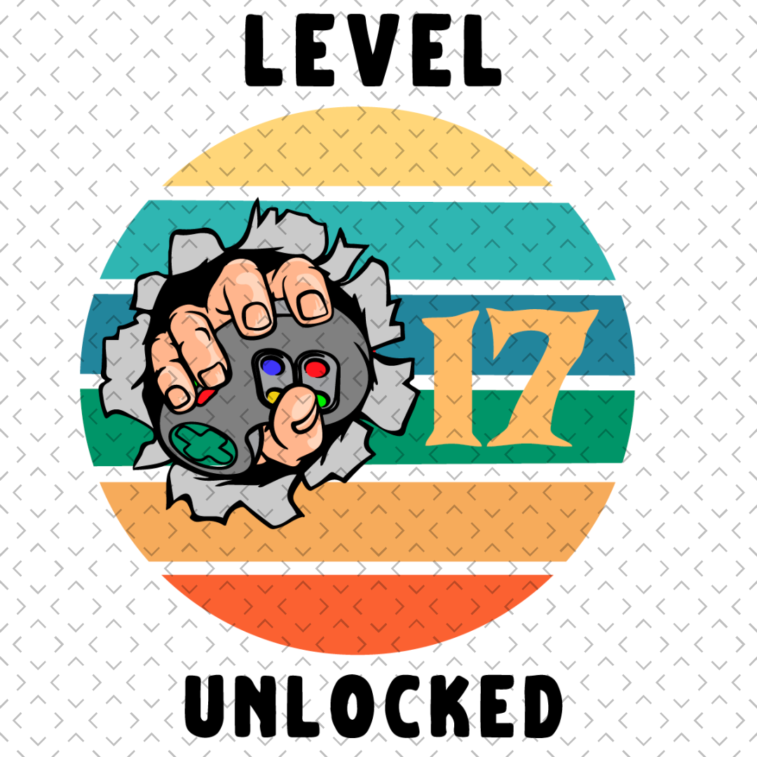 Level 17 Unlocked Svg, Birthday Svg, 17th Birthday Svg, 17 Y | Inspire ...