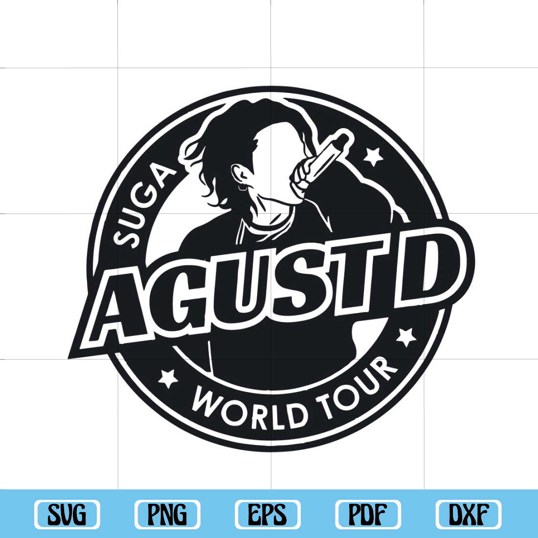 Suga Agust D gira mundial SVG, bts kpop PNG, Suga Bts EPS, K | Inspire Uplift
