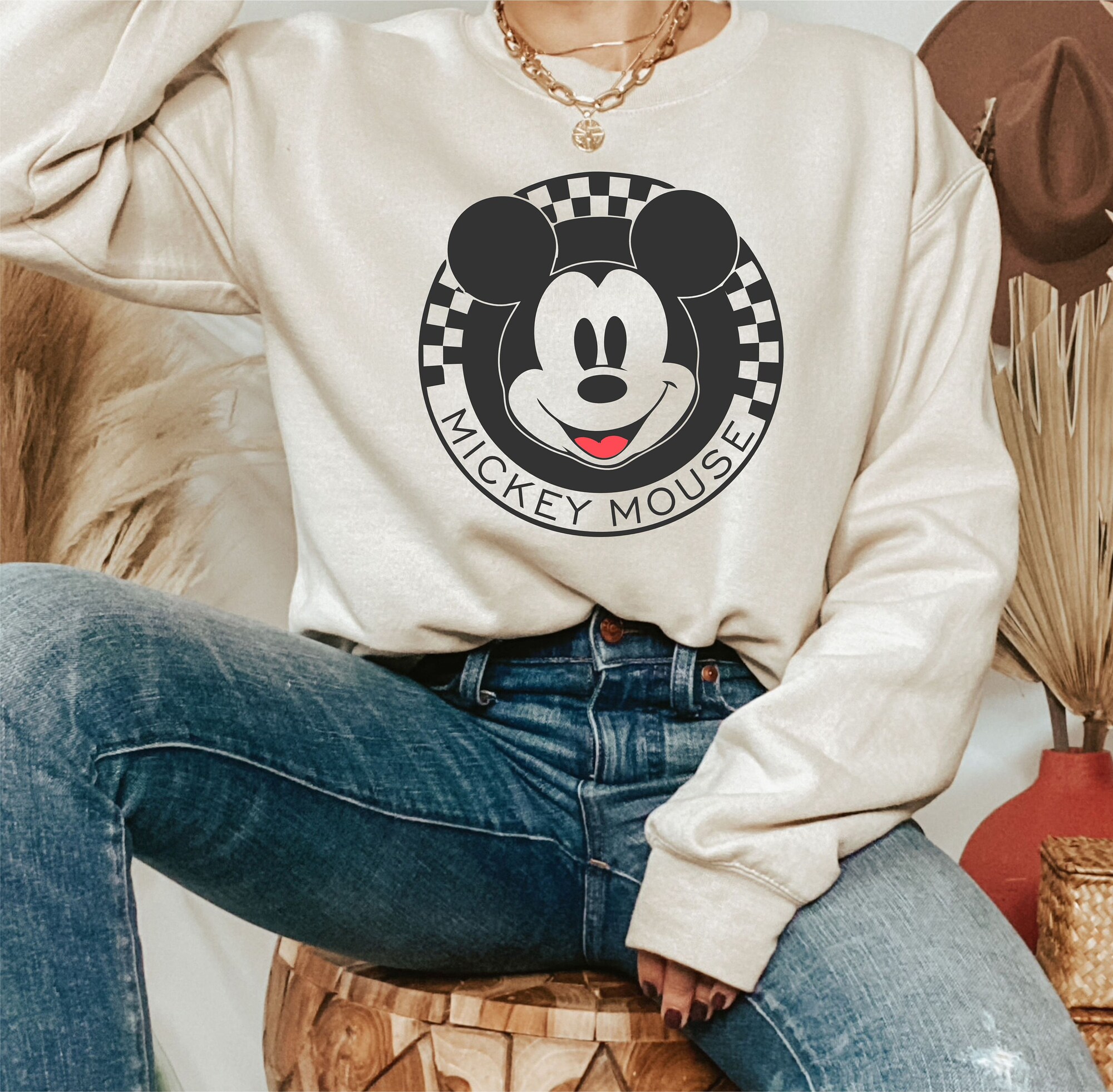 Checkered Mickey SVG - PNG - PDF | Inspire Uplift