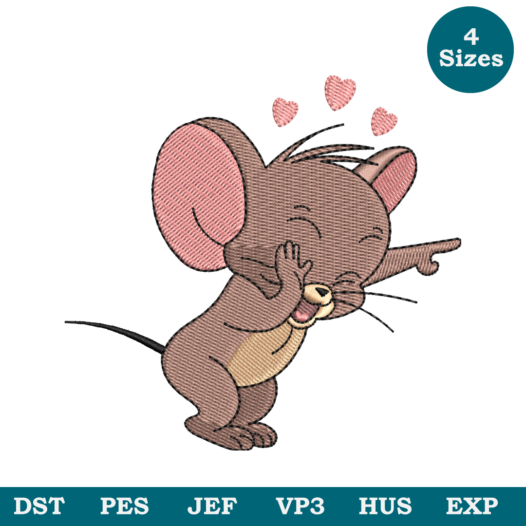 Mouse Jerry Embroidery Design File/ Tom and Jerry Anime Embr - Inspire ...