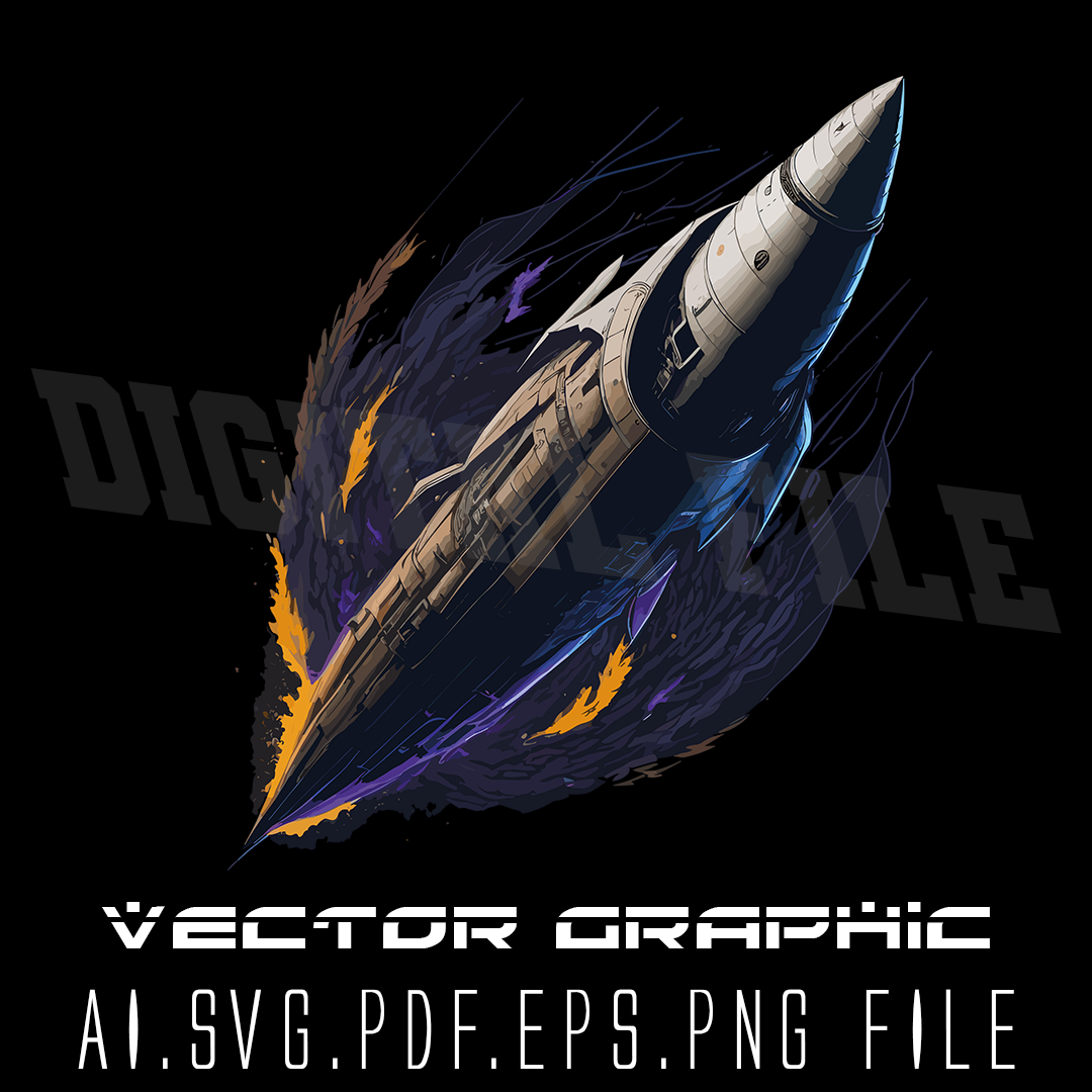 Spacex Starship Vector Graphic AI.SVG.EPS.PDF. PNG DOWNLOAD | Inspire ...