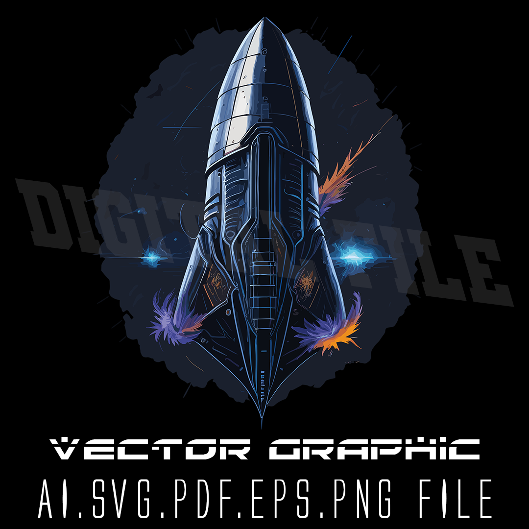 Spacex Starship Vector Graphic AI.SVG.EPS.PDF. PNG DOWNLOAD - Inspire ...