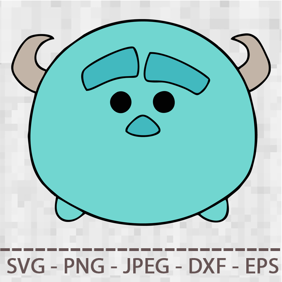 Tsum tsum sulley SVG PNG JPEG Digital Cut Vector Files for S - Inspire ...