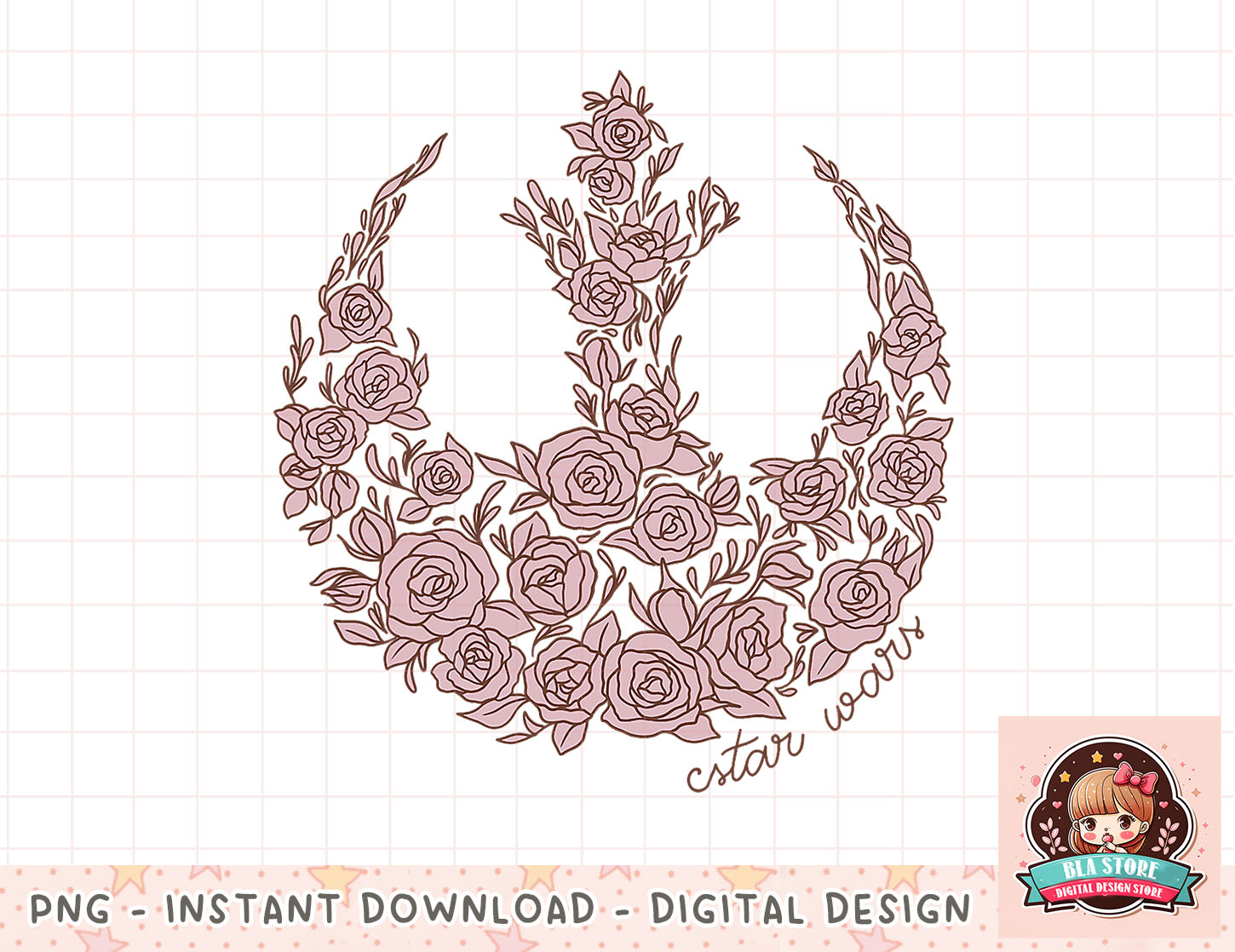 Star Wars Rose Rebel Emblem png | Inspire Uplift