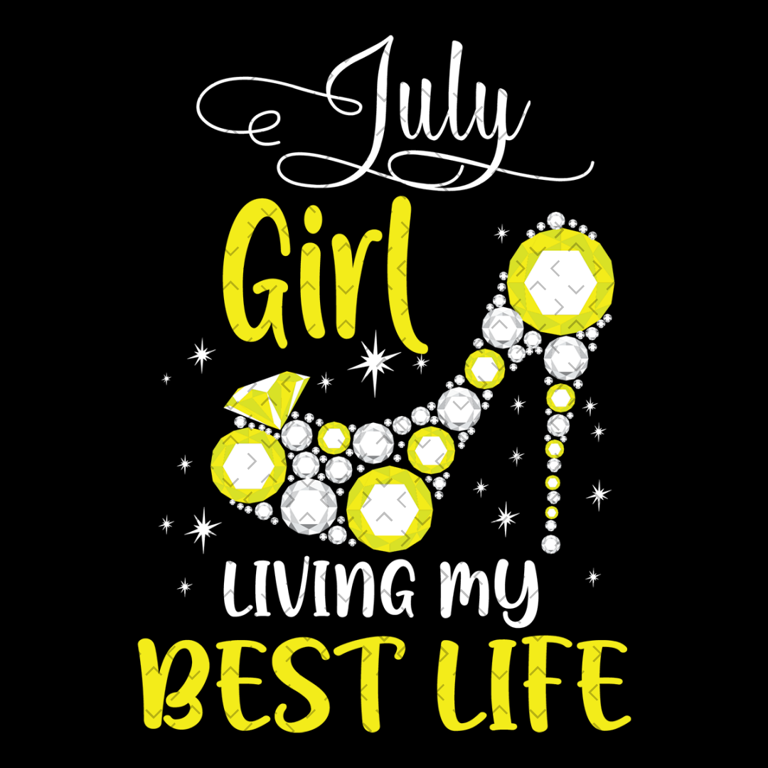 July Girl Living My Best Life Svg, Birthday Svg, July Birthd | Inspire ...