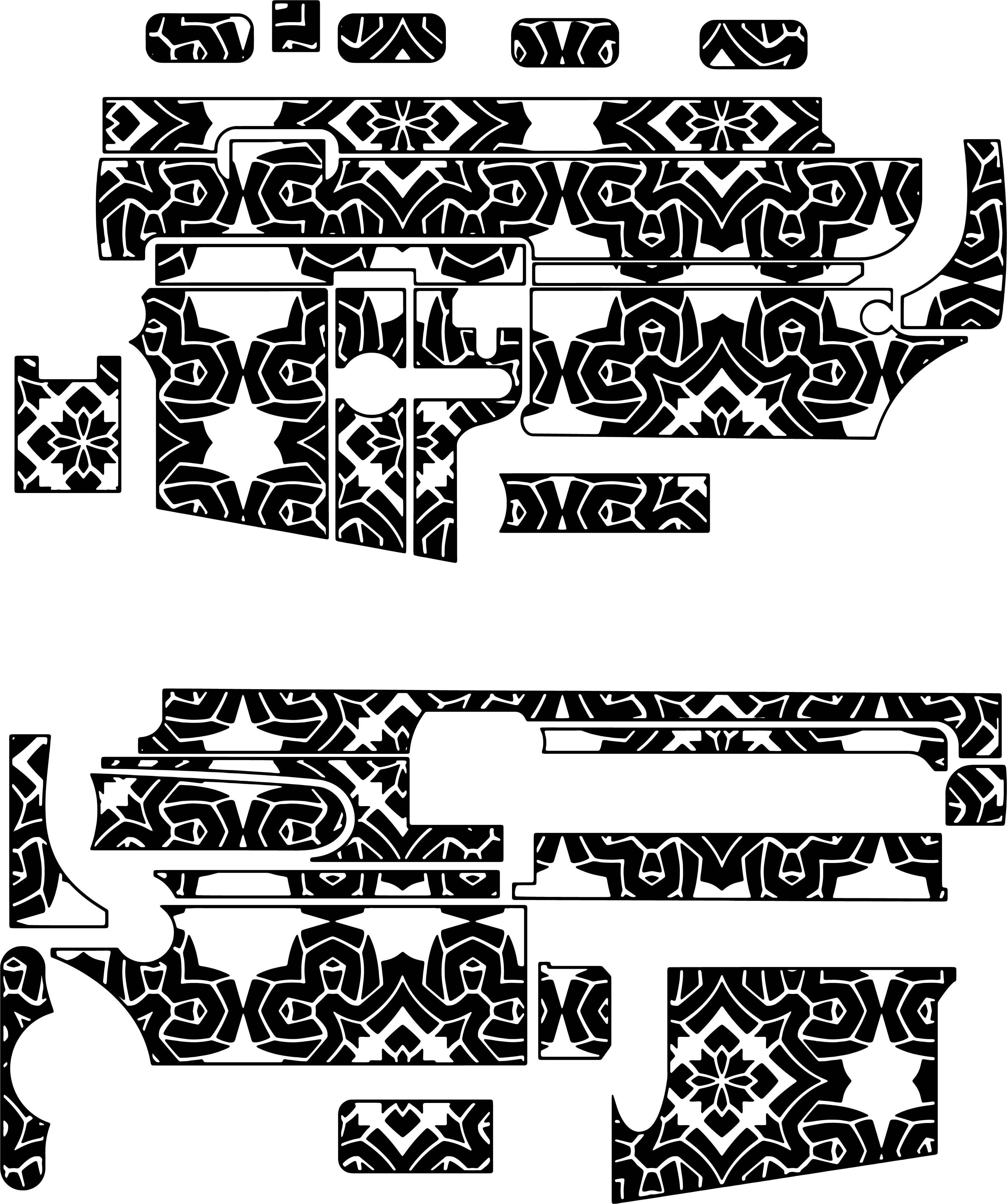 ar 15 gun engraving template svg vector file for laser engra | Inspire ...