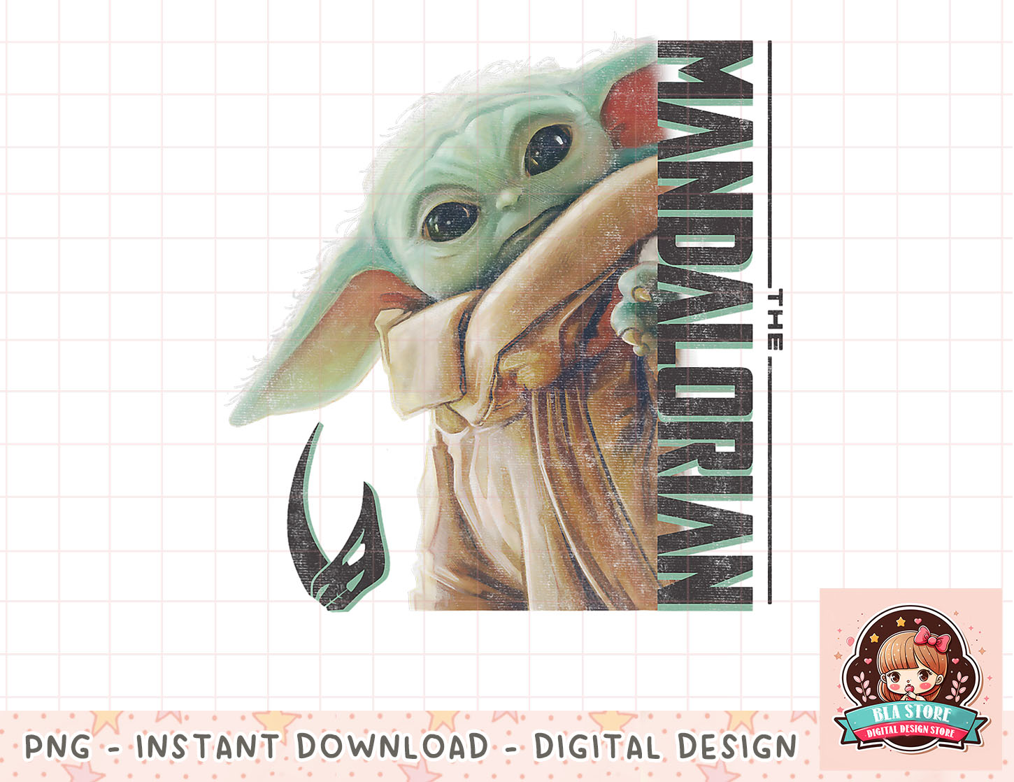 Star Wars The Mandalorian Grogu Vertical Logo png - Inspire Uplift