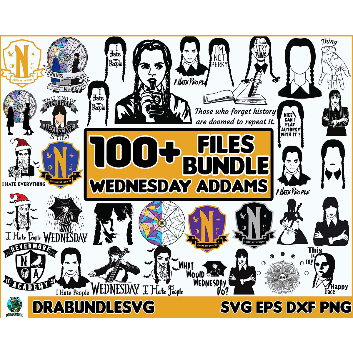 100 Wednesday Addams Bundle SVG, Wednesday SVG, Christmas SV - Inspire ...