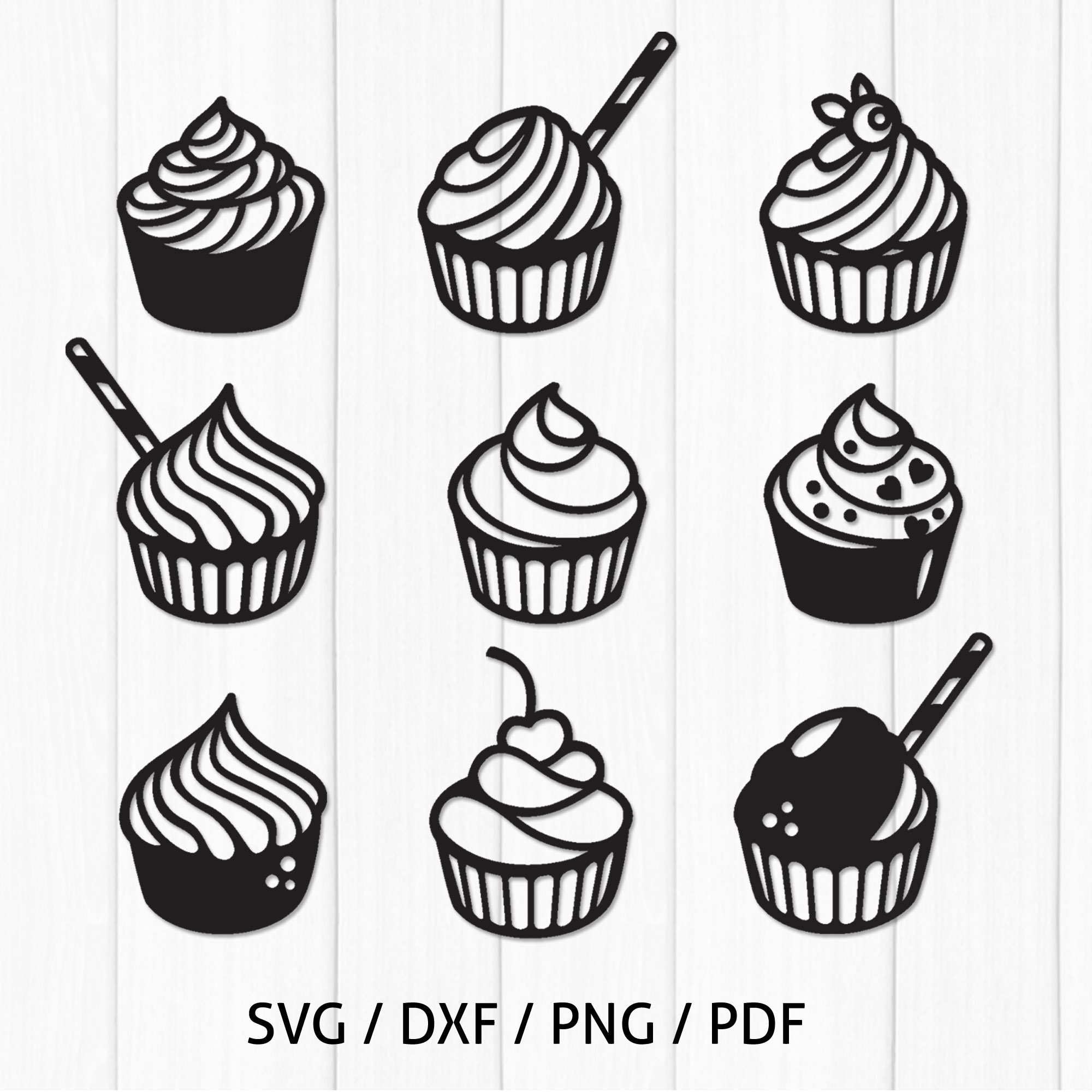 Cupcake SVG Cut Files | Inspire Uplift
