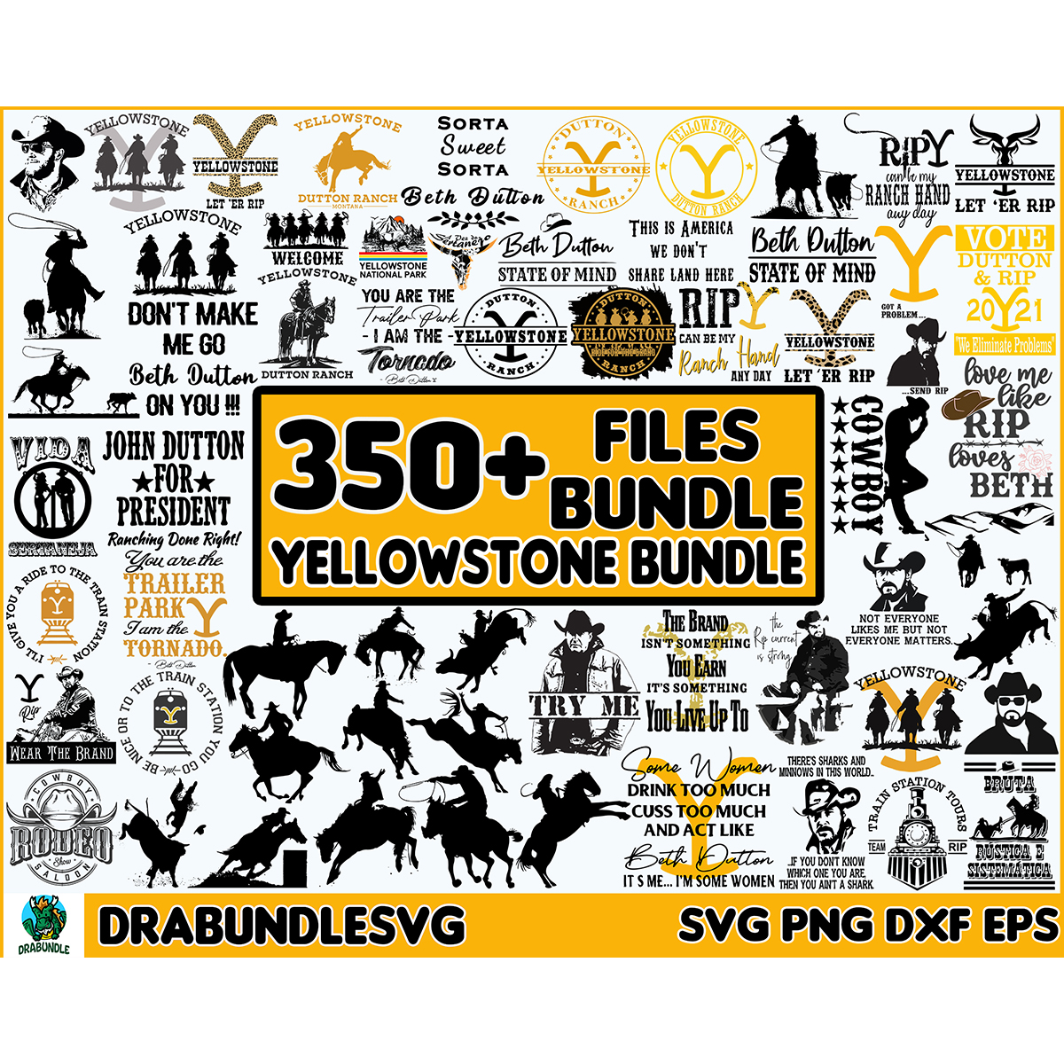 350 Yellowstone bundle svg Digital Dowload, Dutton Ranch, Ri | Inspire ...