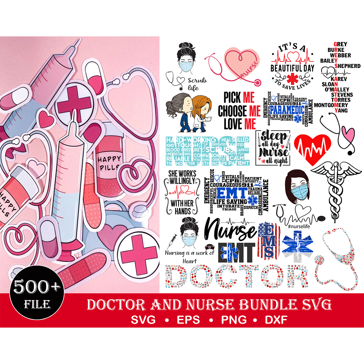 500 Doctor And Nurse Svg Bundle Svg, reys Anatomy svg, You a | Inspire ...