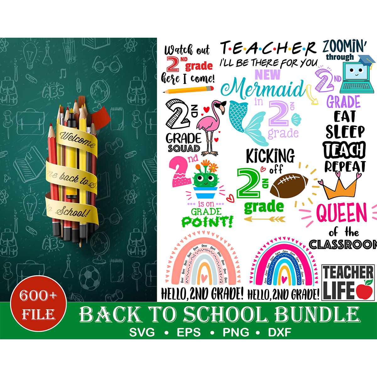 600 Back To School,Back to school svg, teacher svg, first da - Inspire ...