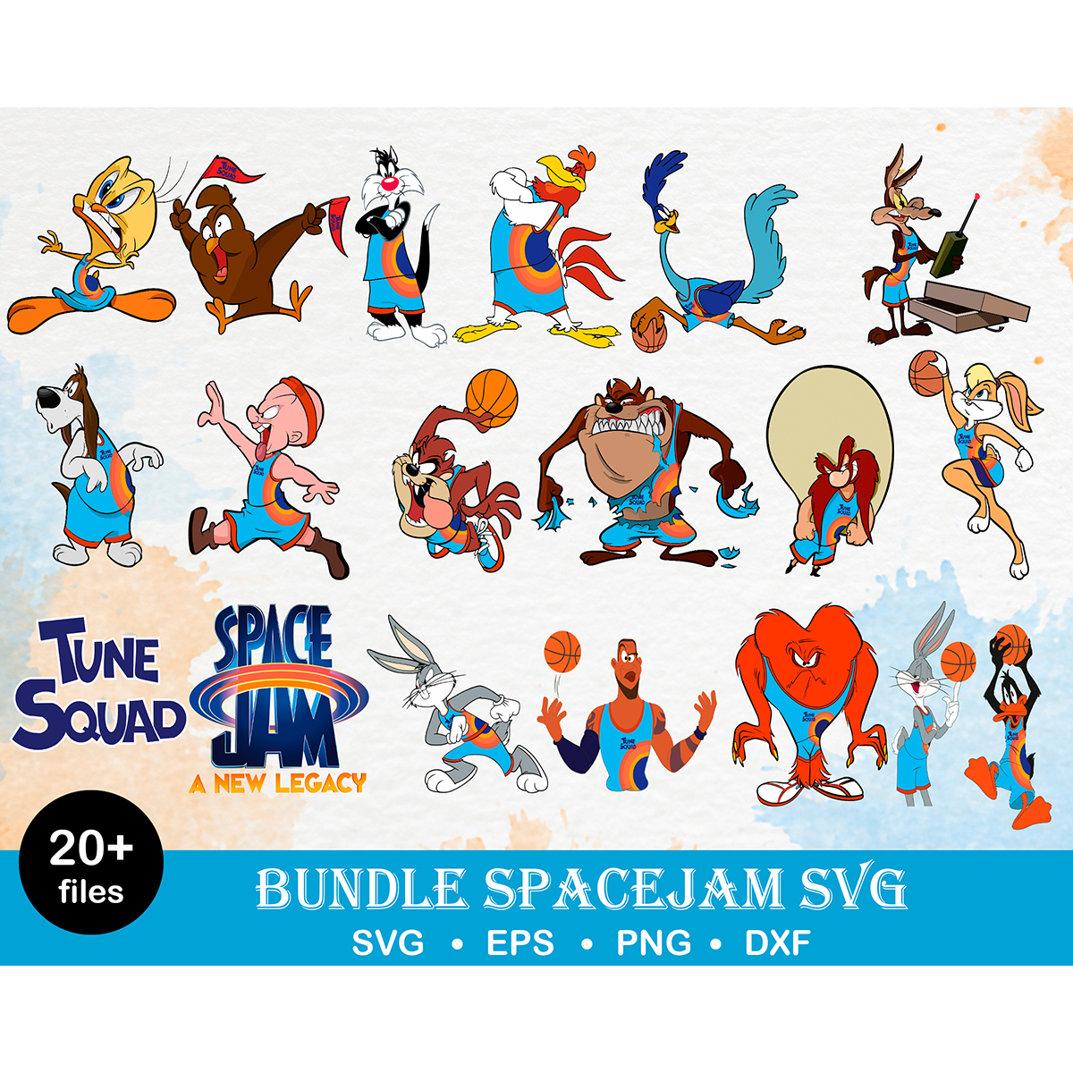 Bundle Space Jam 2 Svg, Tune Squad Svg, Looney Tunes Space J | Inspire ...