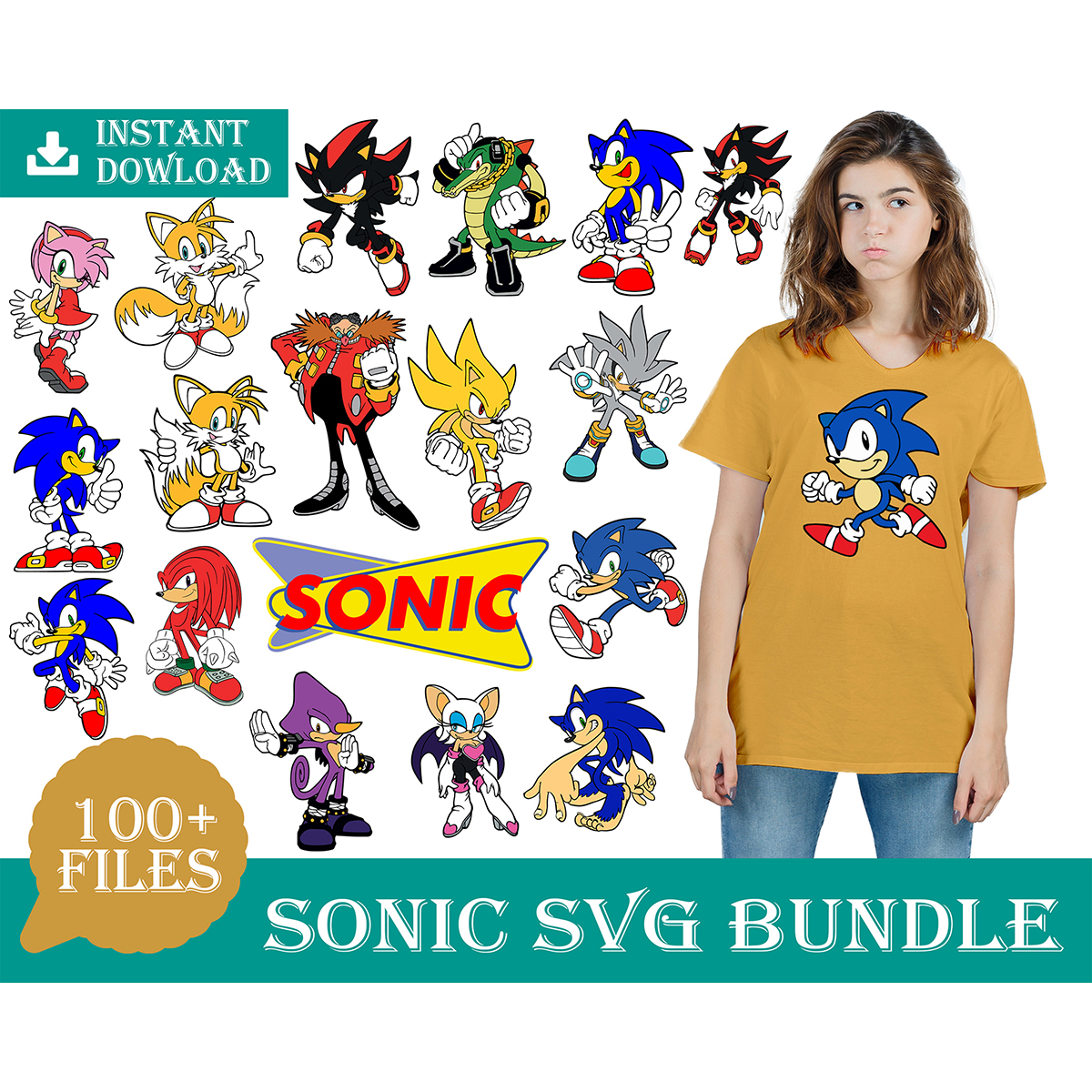 Sonic Svg Bundle, Svg Cricut, Svg Bundle, Sonic Svg, Cartoon | Inspire ...