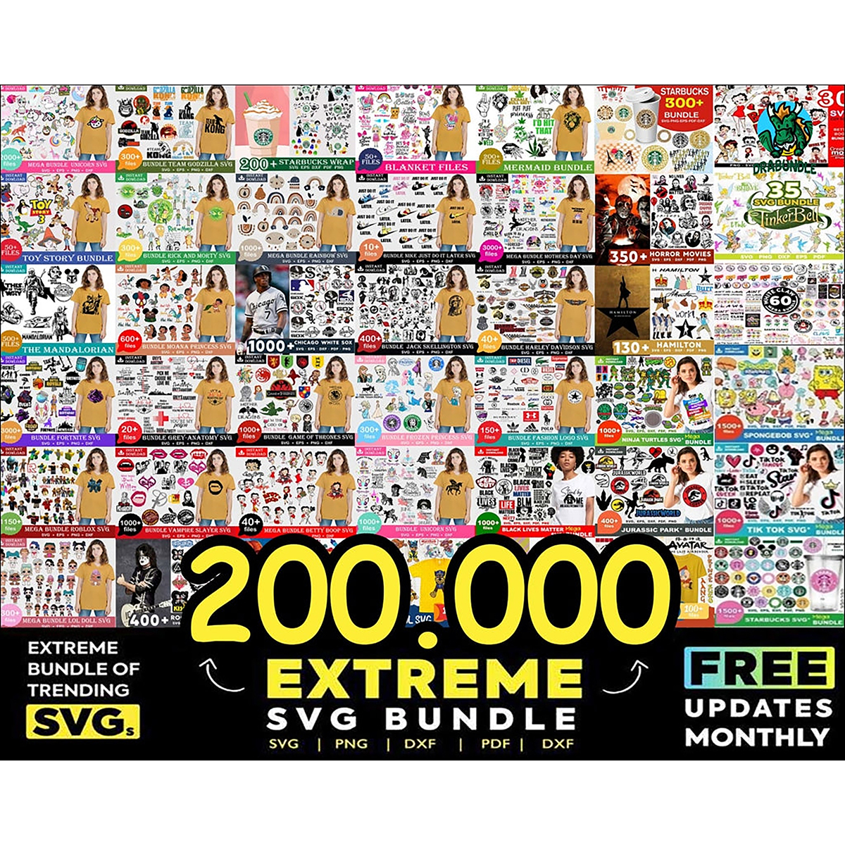 The Ultimate Mega Bundle svg, Mega bundle svg, 200000 unique | Inspire ...