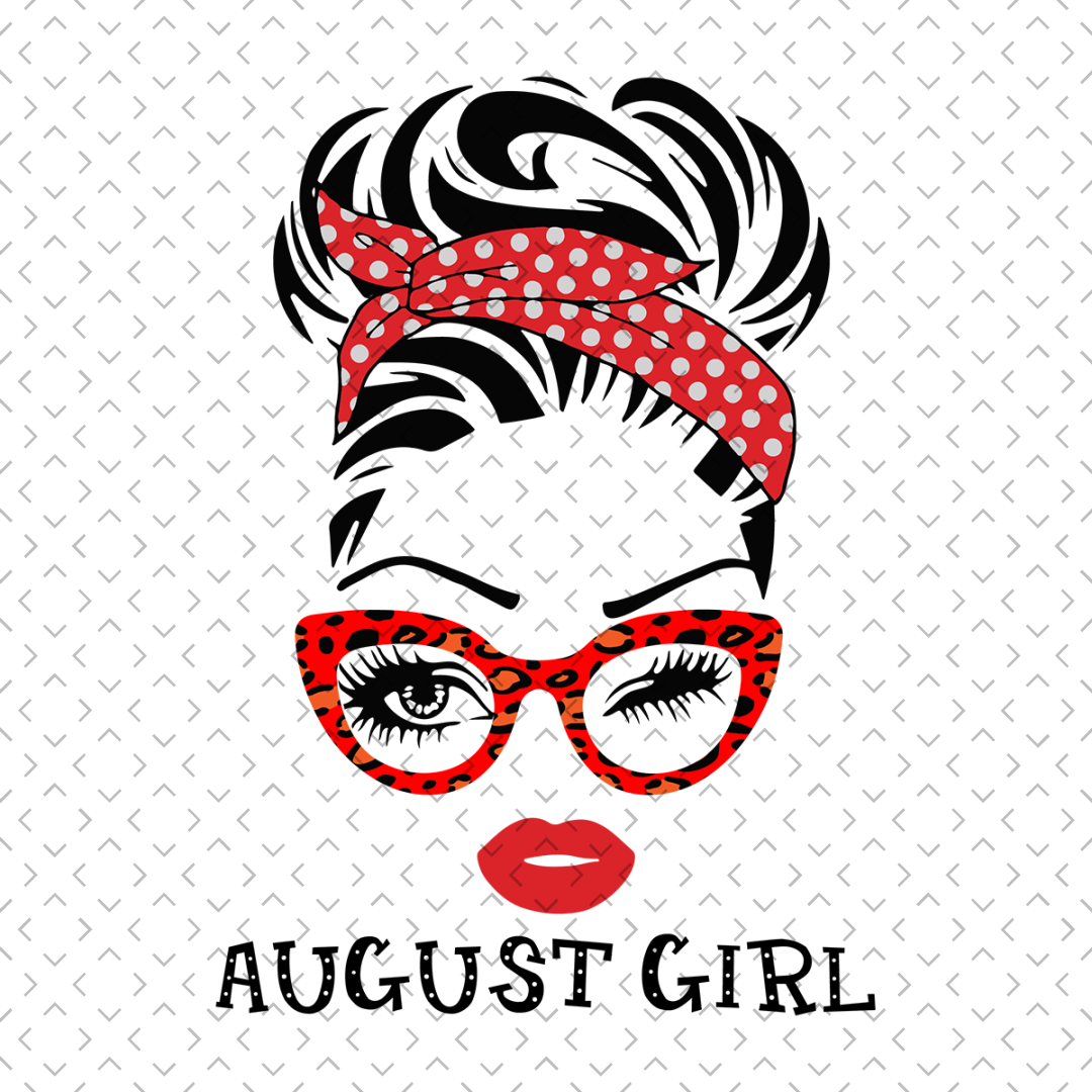 August Girl Wink Eye svg, Birthday svg, Birthday Gift svg, B | Inspire ...